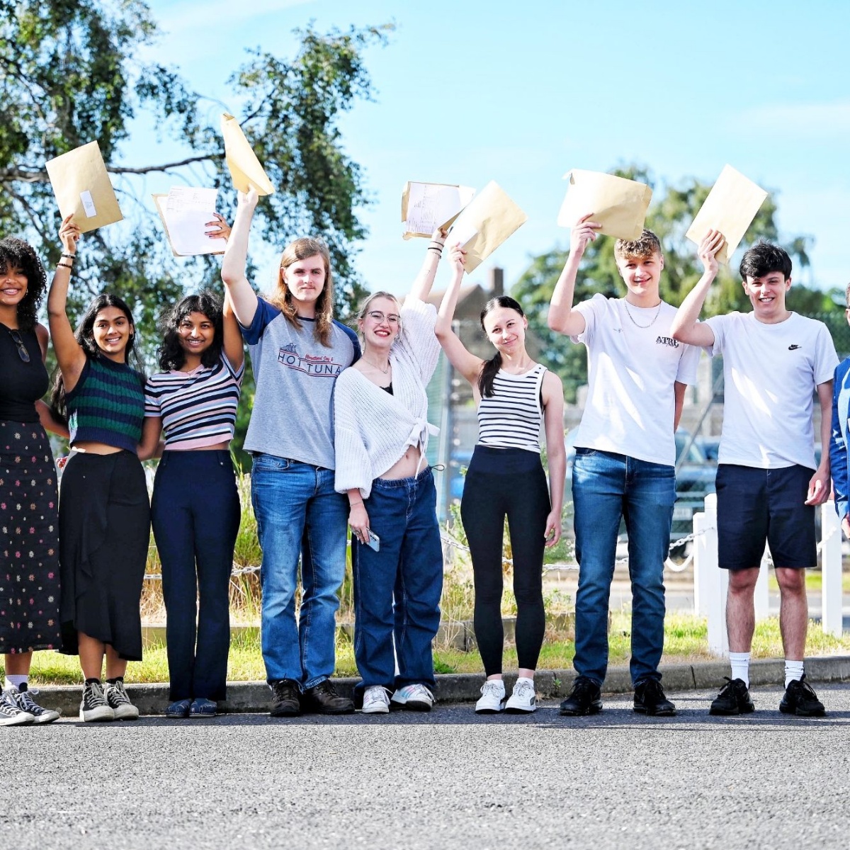 Springwood High School - A-Level joy at Springwood